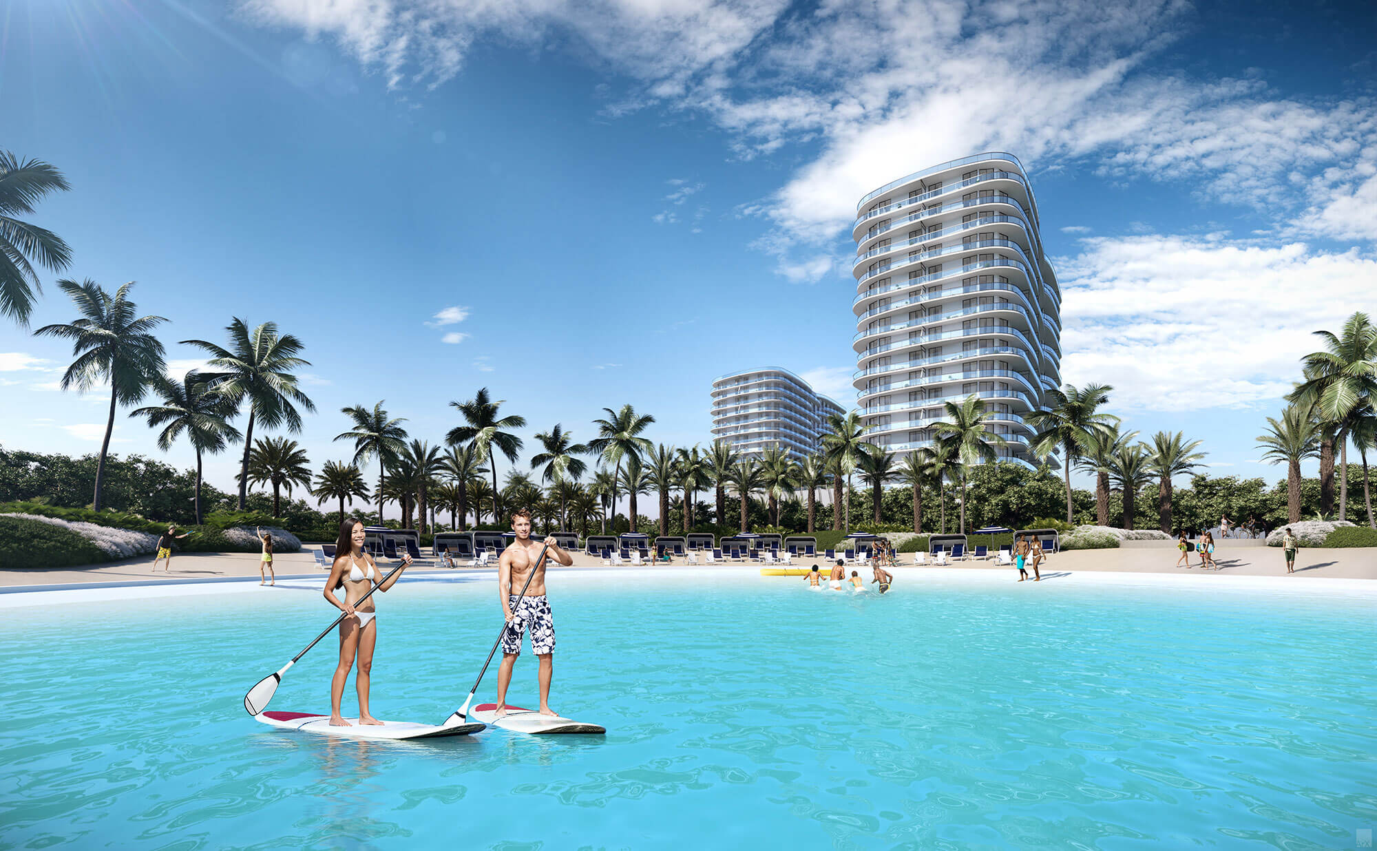 Laguna SoLé at SoLé Mia - North Miami, FL – Watrline