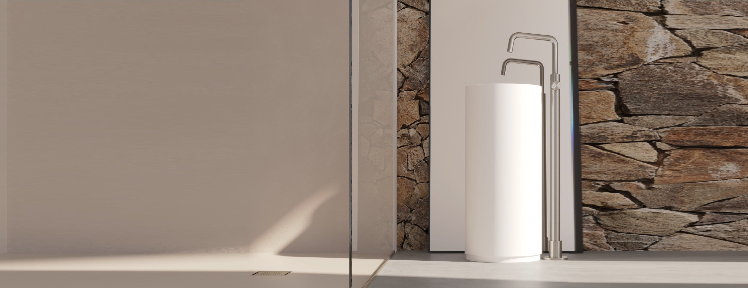 Archie 316 Stainless Steel Floor Mount Bathroom Faucets – Watrline