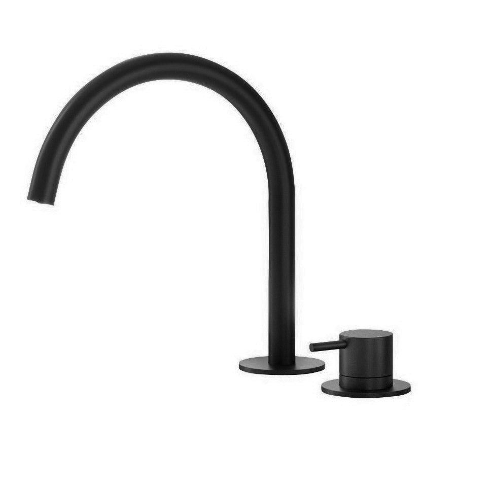 Cobber CB023 Two-Hole Deck Mount Faucet - PVD Matte Black – Watrline