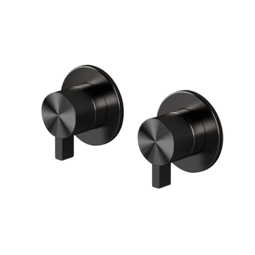 TOOX Shower Mixer with 2-Way Diverter - Trim Only - PVD Brushed Carbon ...