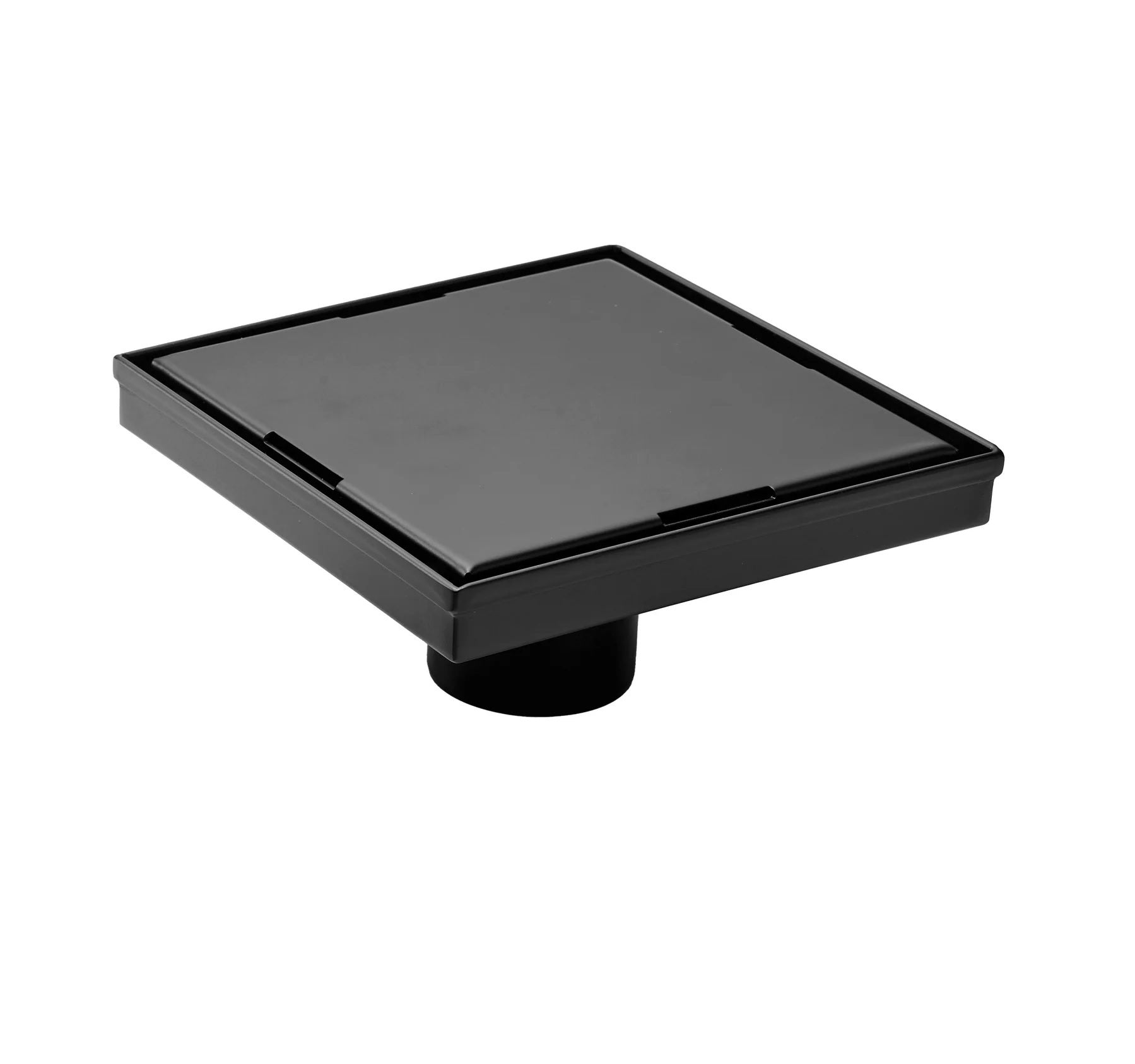 Square Floor Drain - 4 Inches - Matte Black Stainless Steel – Watrline