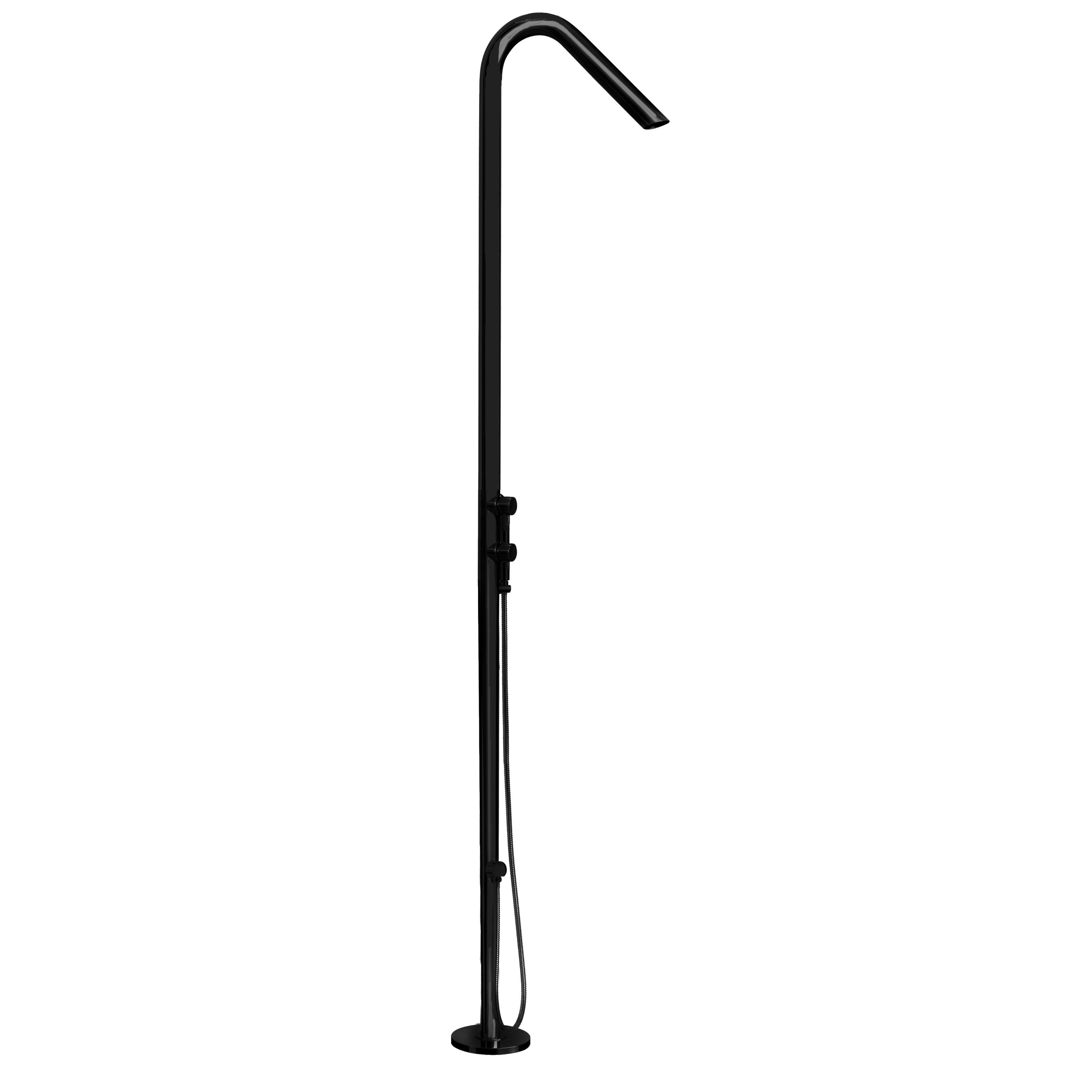 AMA Atlas 3950 316 Marine Grade Stainless Outdoor Shower - Matte Black ...