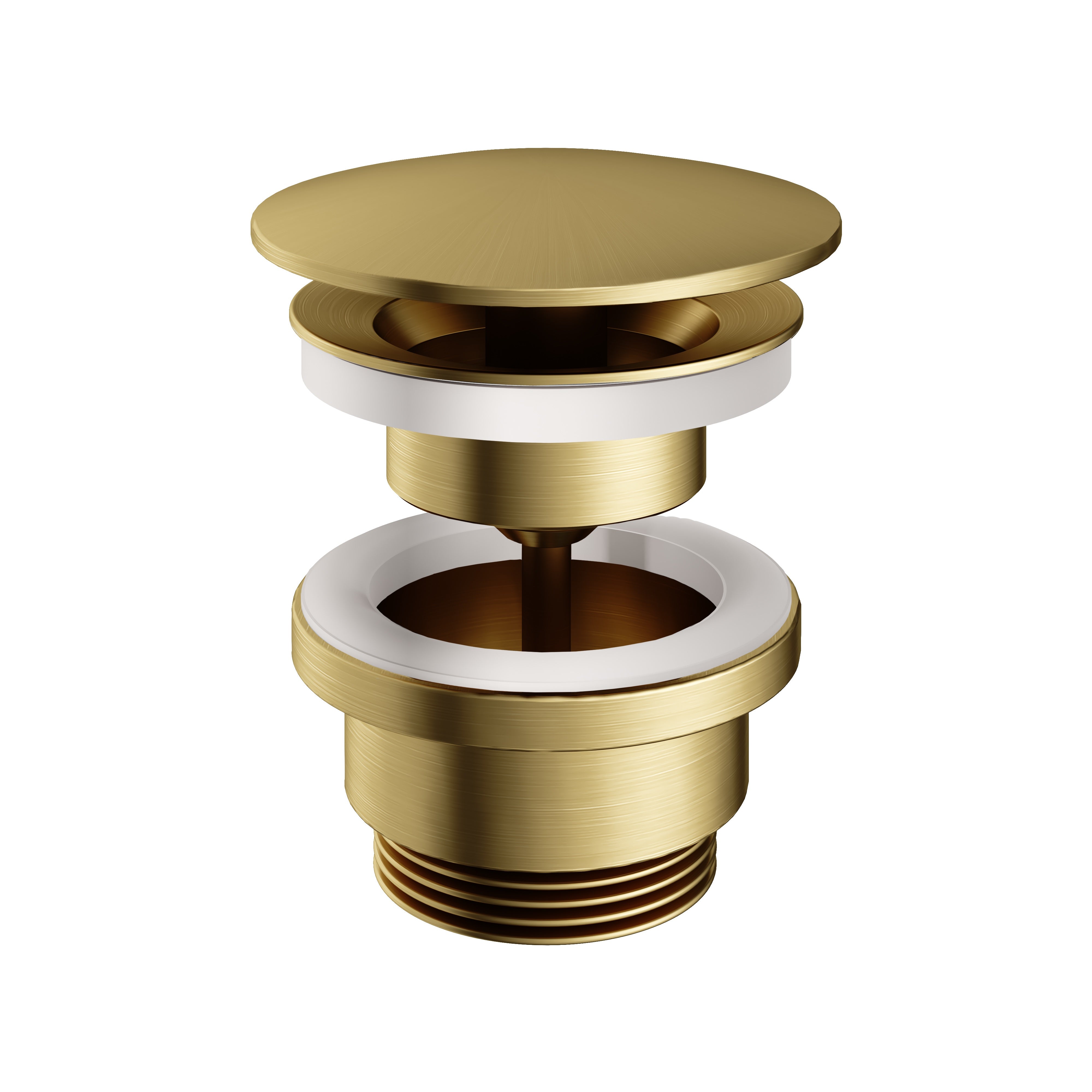 Cobber P708 Free-Flow Drain - PVD Brushed Brass – Watrline